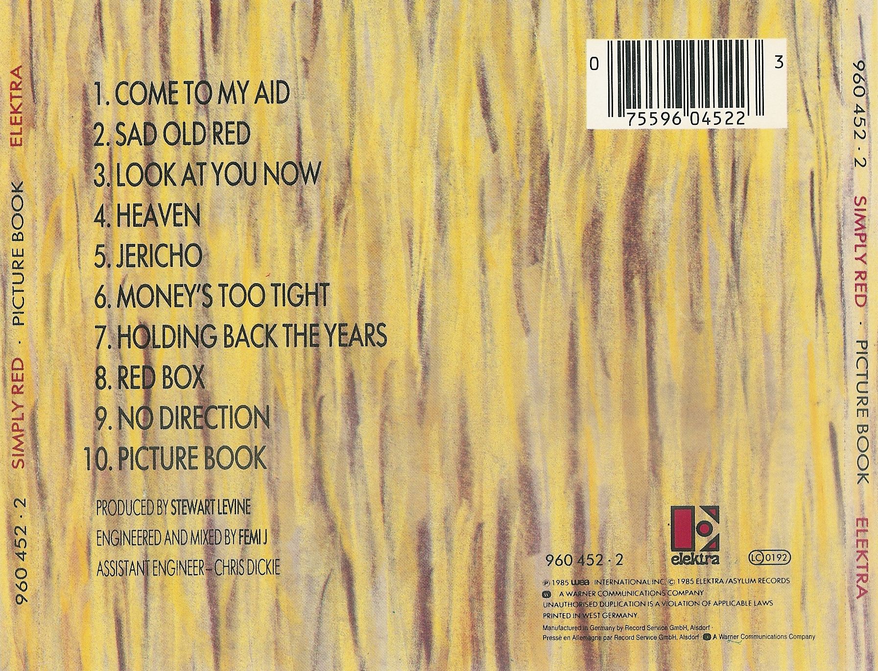 Simply Red Picture Book : Back | CD Covers | Cover Century | Over 1.000 ...